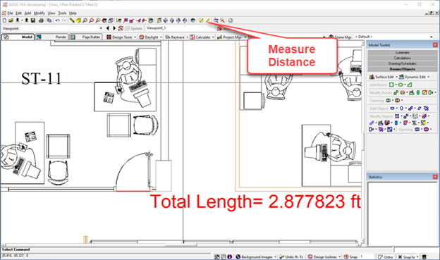 CAD Measure Distance