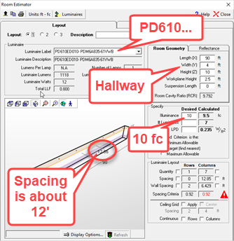 Use Room Estimator to Develop a Typical Layout