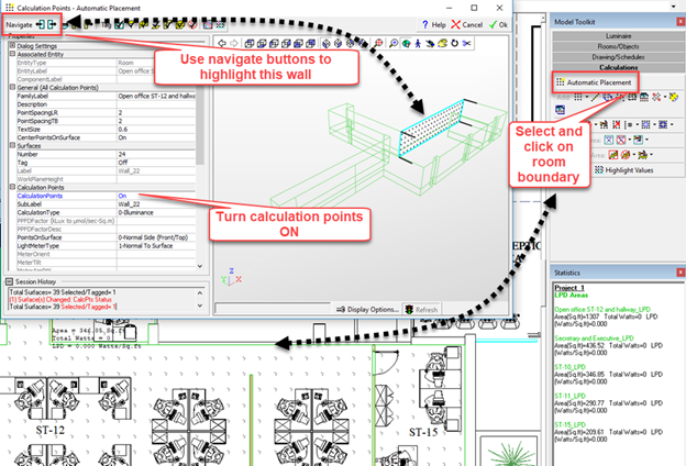Add Vertical Illuminance to Hallway Wall