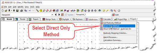 Calculate using Direct Only Method