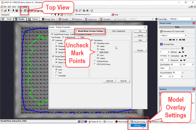 Define Viewpoints in Render Mode