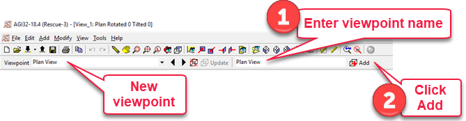 Define Viewpoints in Model Mode