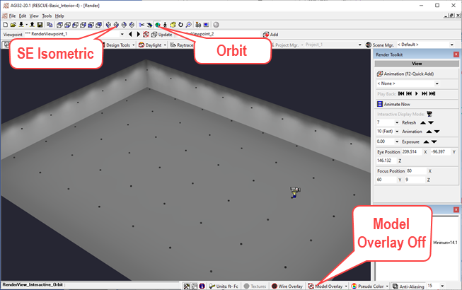 Define Viewpoints in Render Mode