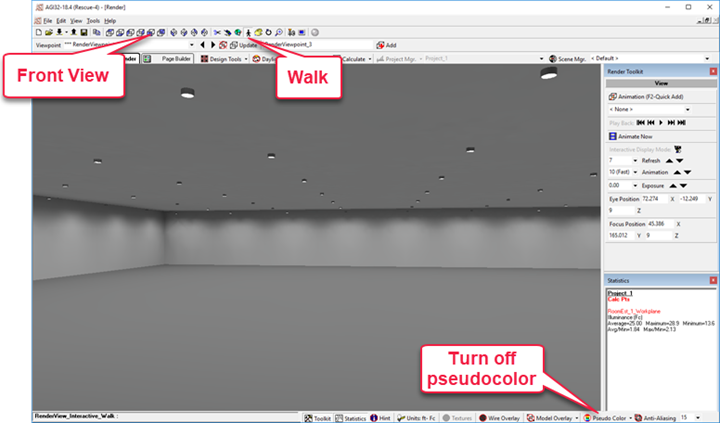 Define Viewpoints in Render Mode