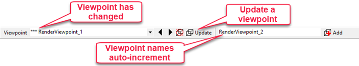 Define Viewpoints in Render Mode