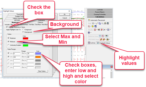 Evaluate in Direct Calculation Mode with Point Highlighting
